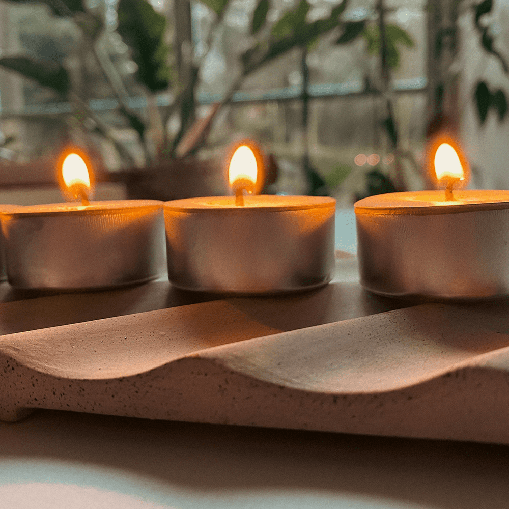 Tea Light Beeswax Candles | None of your Beeswax Candle Co.